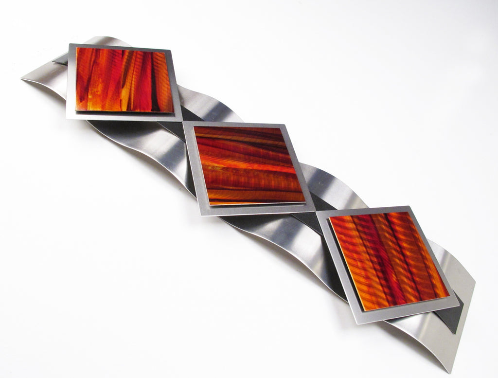 "Reflections Series" Modern Abstract Metal Wall Art Sculpture Decor ...